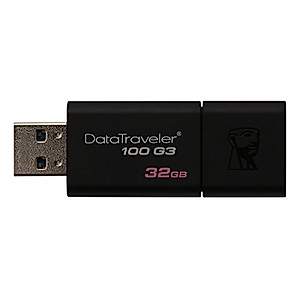 Kingston Digital 32GB DataTraveler 100 G3 USB 3.0 Flash Drive, 2 Pack (KW-U713202-8A)