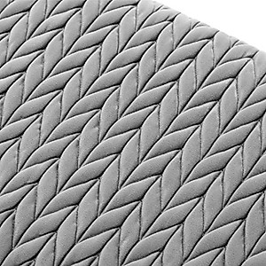 Duhome Modern Quilt Velvet Ottoman Bench, Upholstered Entryway Bench for livingroom Bedroom Benches for End of Bed with Gold Legs, Padded Soft Dining Kitchen Bench Vanity Benches,Grey