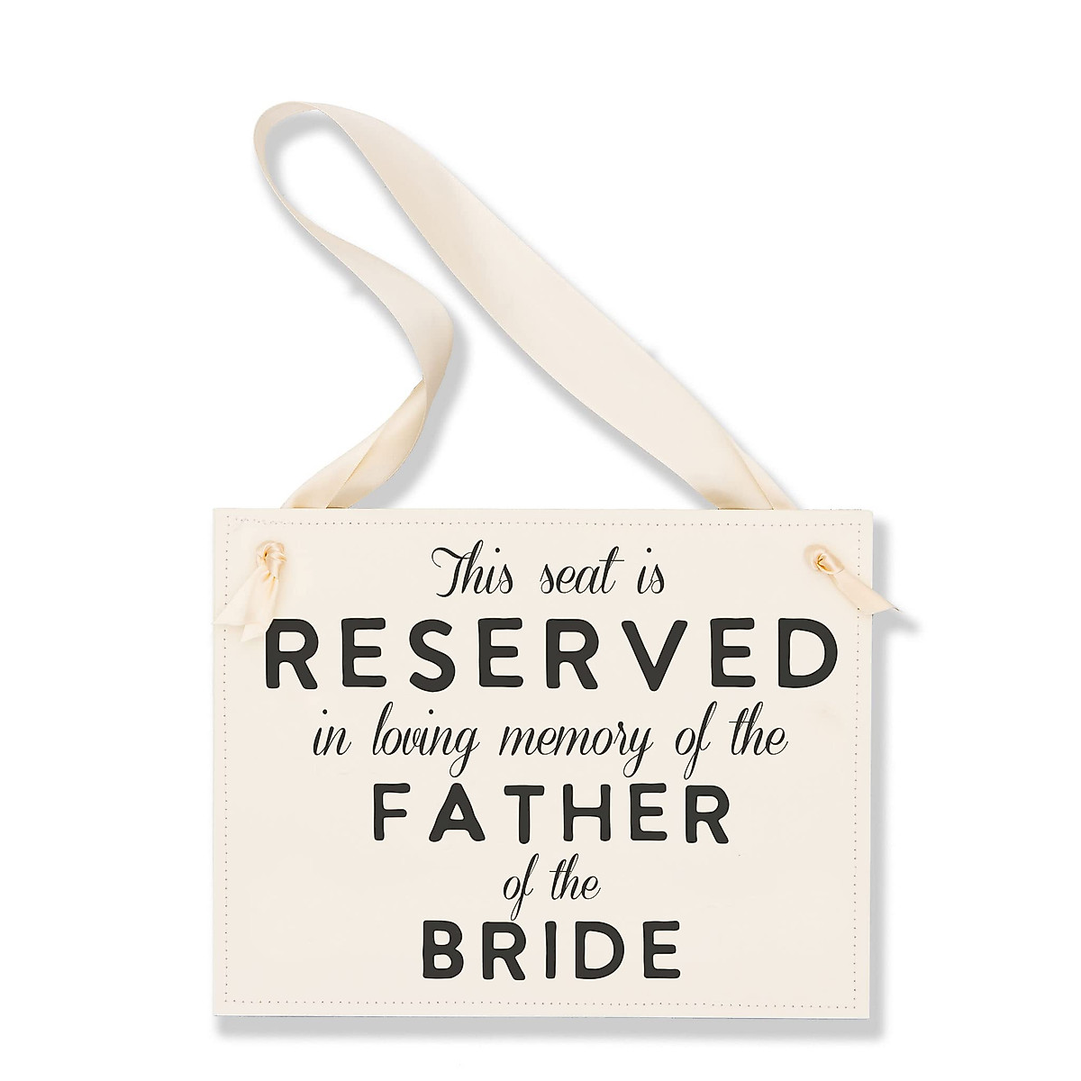 Script Wedding Memorial Sign for Mother/Father or Grandparents of the Bride/Groom (Father of the Bride)