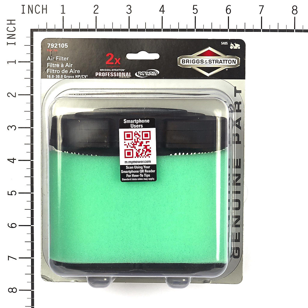 Briggs & Stratton Air Filter Intek V-Twin Els 5405K