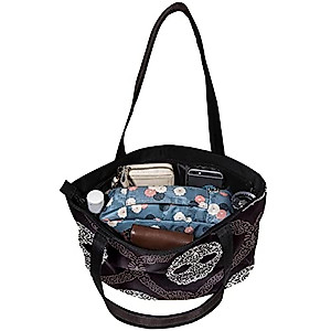Women's Large Size Canvas Shoulder Bag Hobo Crossbody Handbag Casual Tote, Grey Skull Vintage