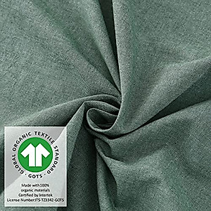 Ventidora 3 Piece Duvet Cover Set Queen Size,100% Organic Washed Cotton with Linen Feel Like Textured, Luxury Soft and Breatheable Bedding Set with Zipper Closure(1 Duvet Cover + 2 Pillowcases)