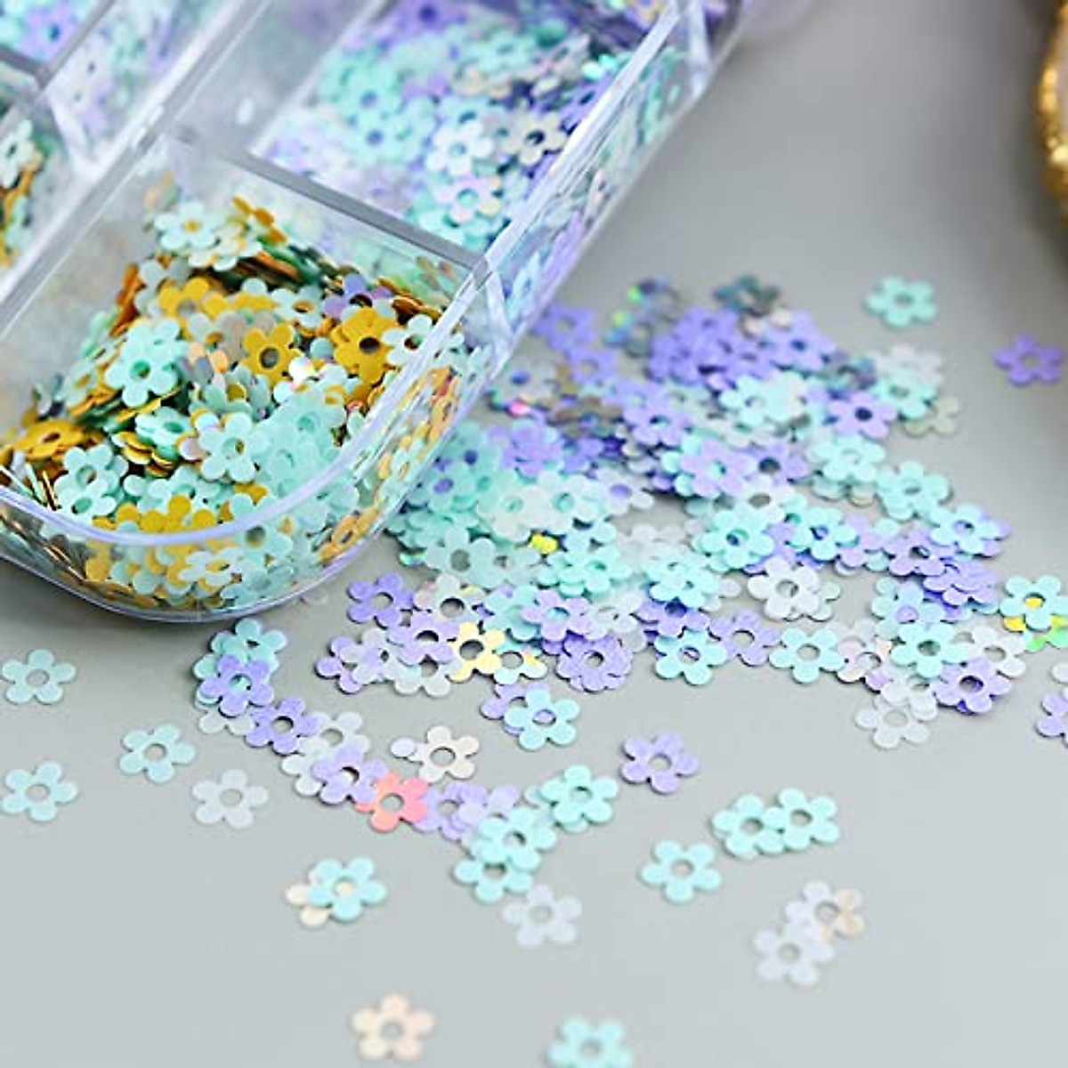 Flower Glitter Resin Fillings Flakes Sequins Epoxy Resin Mold Fillers for DIY Jewelry Making Nail Art Decors
