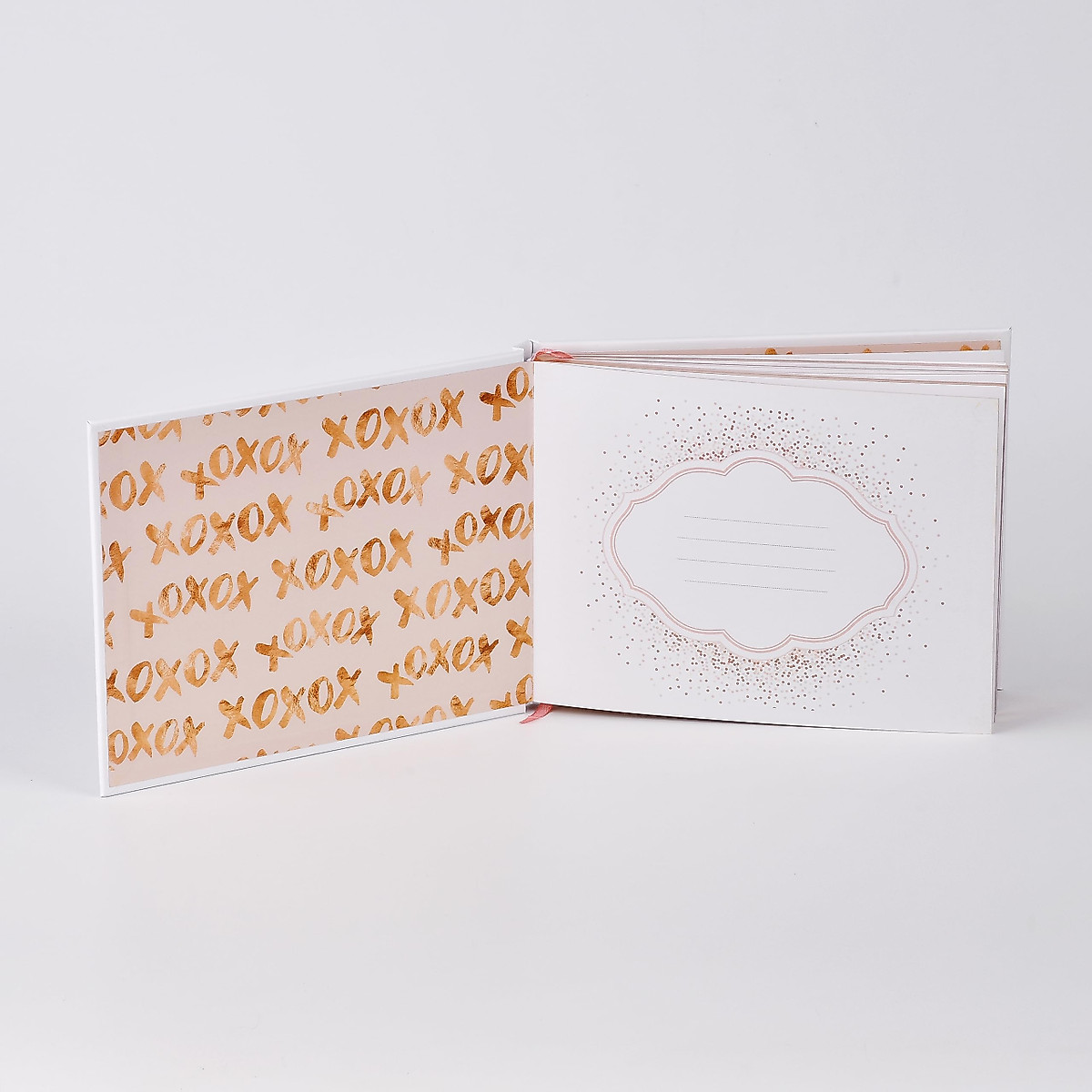 XCZBX Wedding Guest Book,Wedding Guest Book with Pen,Polaroid Guest Book for Wedding Reception,Baby Shower, Birthdays, Graduation Parties，Funeral and Special Events （Rose Gold ）