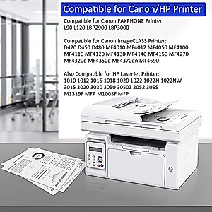 KCMYTONER Compatible Toner Cartridge Replacement for Canon 104 CRG-104 FX-9 FX-10 ( Also for Q2612A ) Used with ImageClass D420 D480 MF4350d MF4370 L90 L120 Printer - Black, 2 Pack