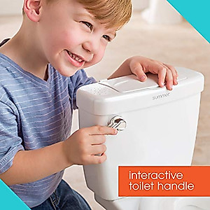 Summer Infant My Size Potty, White - Realistic Potty Training Toilet Looks and Feels Like an Adult Toilet - Easy to Empty and Clean
