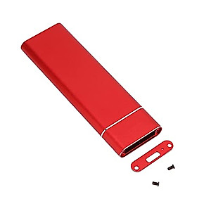 SSD Enclosure, NVME SSD Enclosure High Heat Dissipation High Speed Transfer Dual Protocol Plug and Play for 2230mm (Red)