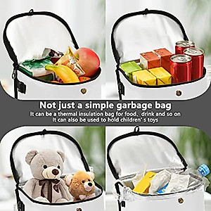 KEEPREAL Motocross Rider Cube Storage Bin with Handles, Large Collapsible Organizer Storage Basket for Home Decorative(1Pack,10.6 x 10.6 x 10.6 in)