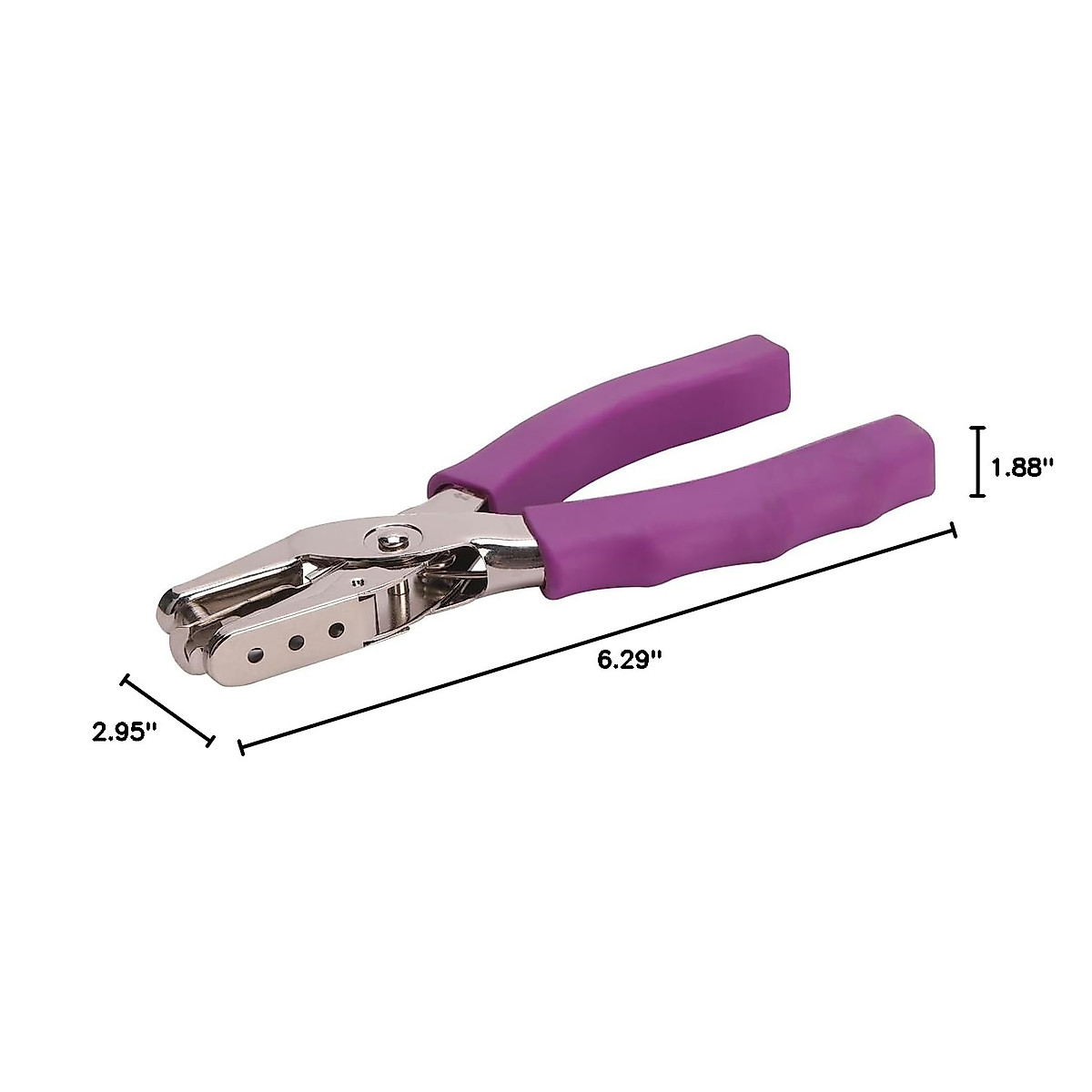 Craftinova Handle Punch ，3 Pack,1/4 inch of Hole Handheld Puncher ，with Soft Grip Handles,with 6 Sheet Capacity,Perfect for Home Office School Supplies,can be Used for Labels and Greeting Cards