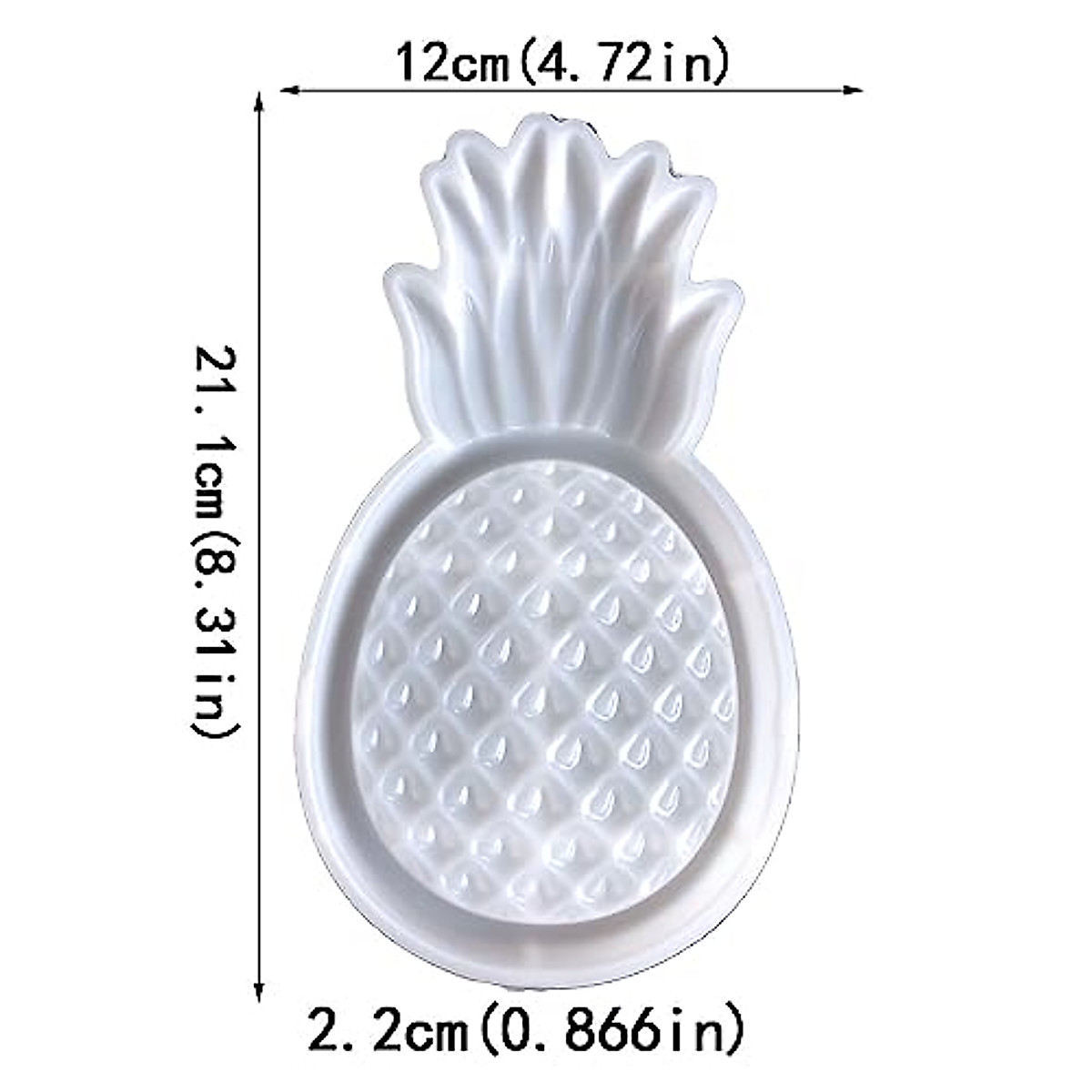 Pineapple Shaped Storage Tray Resin Mold for Epoxy Resin Casting Crafts Large Silicone Tray Mold for DIY Jewelry Tray Dishes Key Trays Home Decoration