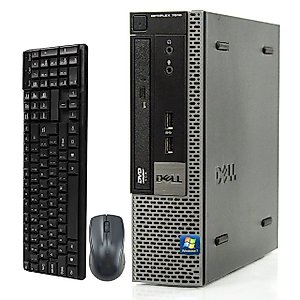Dell OptiPlex 7010 USFF Computer Desktop PC, Intel i5 3.2GHz, 8GB Ram, 240GB SSD Drive, WiFi & Bluetooth, Wireless Keyboard and Mouse, Windows 10 Pro (Renewed)