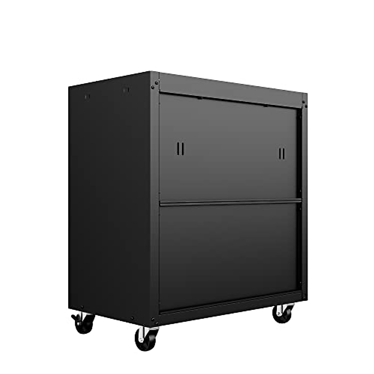 Manhattan Comfort Fortress Storage Units, Charcoal Gray