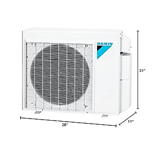 Daikin 2-Zone (12,000 BTU +12,000 BTU) CIRRA Series Mini Split Air Conditioner Heat Pump System with Maxwell 15 ft. Installation Kit and Wall Bracket