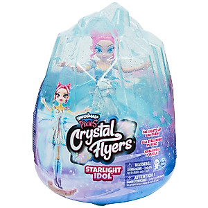 Hatchimals Pixies, Crystal Flyers Starlight Idol Magical Flying Pixie Toy Doll with Lights, Girls Gifts, Kids Toys for Girls Ages 6 and up