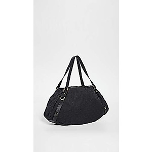 Gucci Women's Pre-Loved Abbey Tote Medium, Gg Canvas, Black, One Size