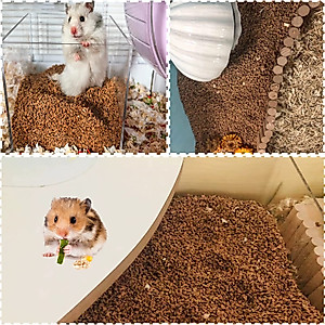 Tfwadmx Hamster Substrate Cork Natural Bedding Litter Mate Habitat Decor for Syrian Hamsters Gerbils Mice Degus Small Animal or Reptiles