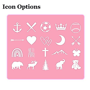 Personalized Baby Blankets for Girl and Boy Personalized Baby Blankets with Name Custom Blanket for Baby Girls Boys Custom Newborn Infant Swaddle Blanket Personalized Baby Gifts (Icons)