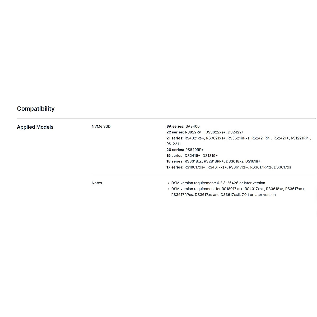 Synology 10Gb Ethernet and M.2 Adapter card E10M20-T1, RJ-45; 1 port