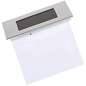 DOITOOL LED Flag Led Signs 2pcs Solar House Number Plaque Light with Motion Sensor LED Light Address Number Outdoor Metal Plaque Lighted Up for Home Garden Street Outdoor Digital Signs