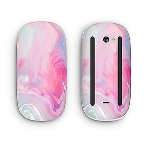 Design Skinz Marbleized Pink Paradise V5 Vinyl Decal Compatible with The Apple Magic Mouse 2 (Wireless, Rechargable) with Multi-Touch Surface