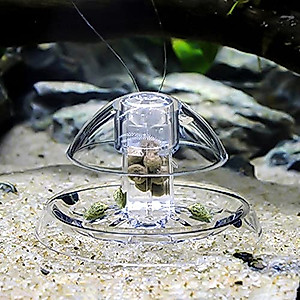 DONGKER Transparent Snail Catcher, Aquarium Snail Trap Snail Box with Fishing Line for Aquarium Fish Tank