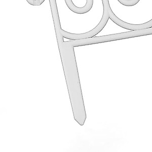 Small Decorative Garden Fence, 5 Panels PP Wire Fencing Border, Flower Edging Border Fence for Outdoor Yard Pathway Patio Landscape