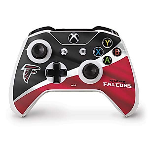 Skinit Decal Gaming Skin compatible with Xbox One S Controller - Officially Licensed NFL Atlanta Falcons Design