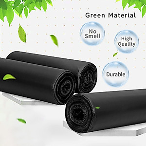 Toplive Trash Bag Garbage Bag Trash Bags Wastebasket Bin Liners for Home Bathroom Bedroom Kitchen Office Trash Can (Black, 8 Gallon)