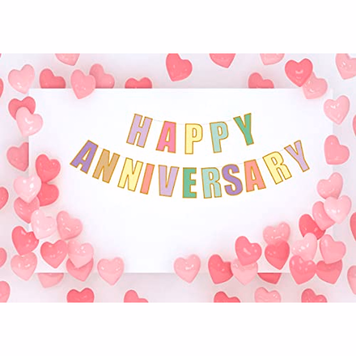 Happy Anniversary Banner, Wedding Anniversary Party Funny Paper Sign Party Supplies