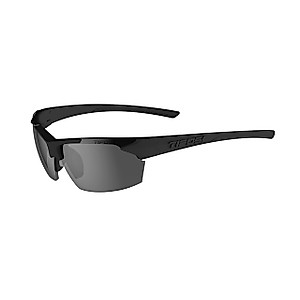 Tifosi Jet - Interchangeable Sport Sunglasses (Matte Black (Smoke/AC Red/Clear))