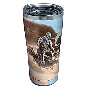 Tervis Triple Walled Star Wars - The Mandalorian Desert Ride Insulated Tumbler Cup Keeps Drinks Cold & Hot, 20oz, Stainless Steel