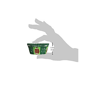 CupcakeCreations BKCUP-8978 Standard Cupcake Baking Cup, Football, 32-Pack