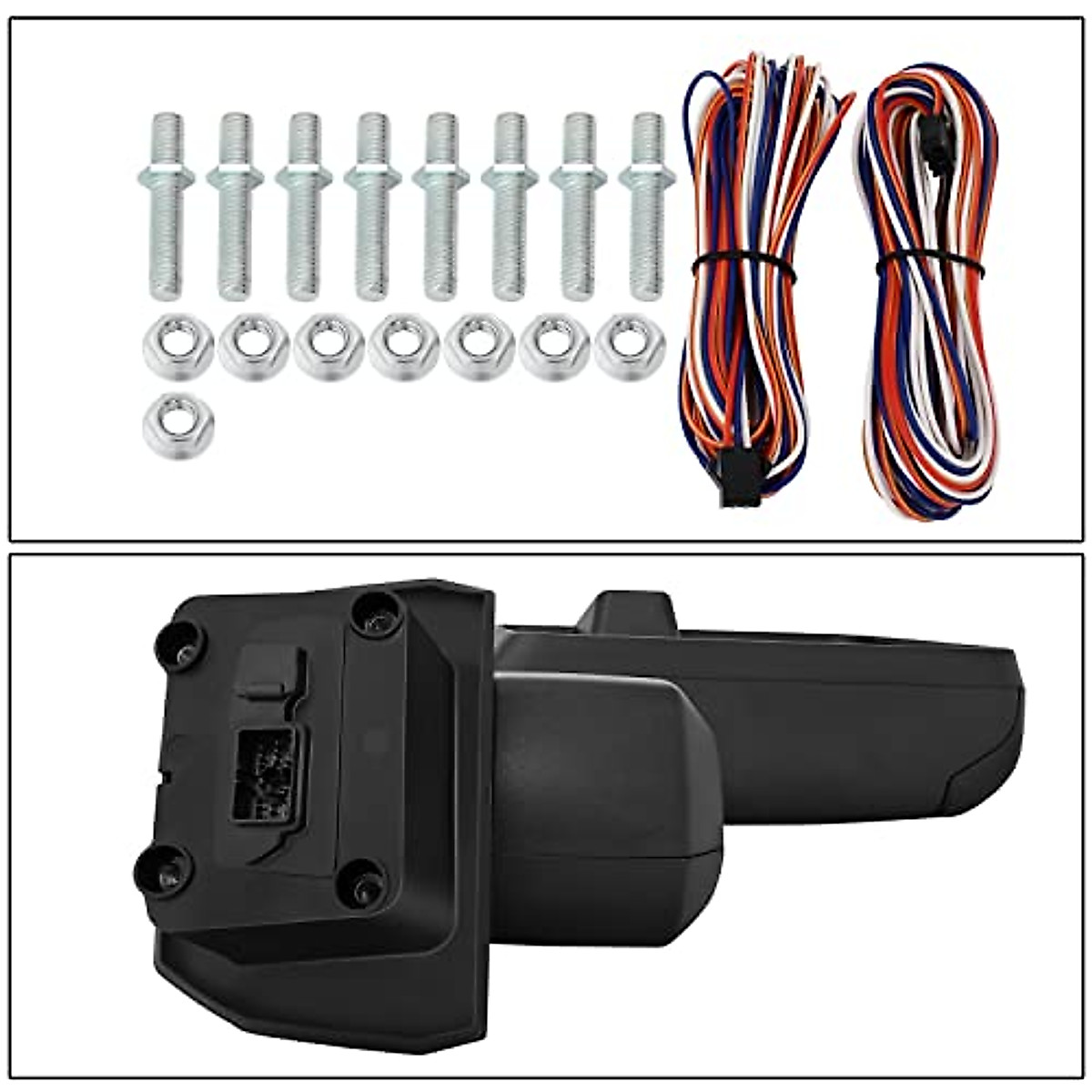 Aintier Towing Mirrors Compatible with 2019-2022 For Chevy Silverado 1500 Pickup Tow Mirrors Power Heated Turn Signal Light Width Puddle Light Running Back-up Light Temp Sensor Black Pair Mirrors