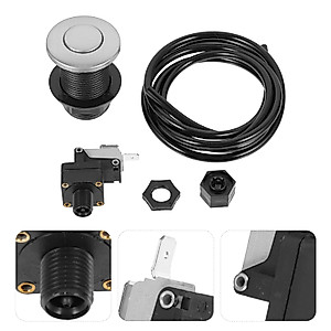 1 Set Pneumatic Switch Garbage Disposal Hose Disposal Button and Bathtub Air Bathtub Supplies Air for Garbage Disposals Garbage Disposal Air Food Air for Garbage Disposal