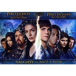 PERCY JACKSON Naughty VS. Nice 2-pack DVD Set (Both DVD Movies Togther - Lightning Thief and Sea of Monster) Logan Lerman