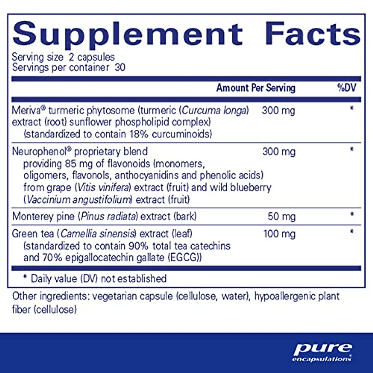 Pure Encapsulations CurcumaSorb Mind | Supplement to Support Memory, Sharpness, and Cognitive Function* | 60 Capsules