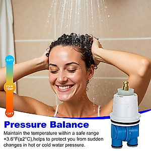 RP19804 Delta Shower Cartridge 1300/1400 Series Shower Replacement, Spool Assembly, Single Handle Universal Spool Repair Kit for (1993-2007) Monitor Spool(1 Pack)