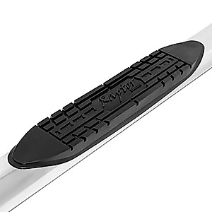 Raptor Series Nerf Bars Side Steps 4in Oval Stainless for 99-16 Ford F-250 F-350 Super Duty Regular Cab