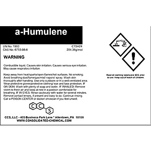 Alpha Humulene High Purity Aroma Compound 30ml (1oz)