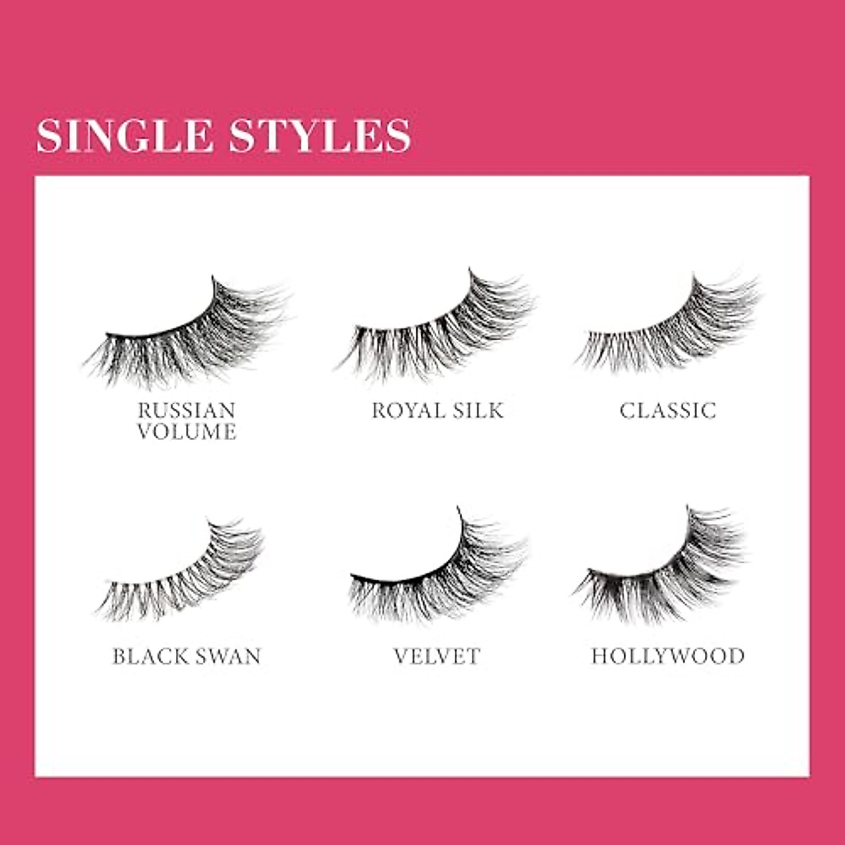 KISS Lash Couture Luxtension False Eyelashes, Strip 03 Classic', 14 mm, Includes 1 Pair, Contact Lens Friendly, Easy to Apply, Reusable Strip Lashes