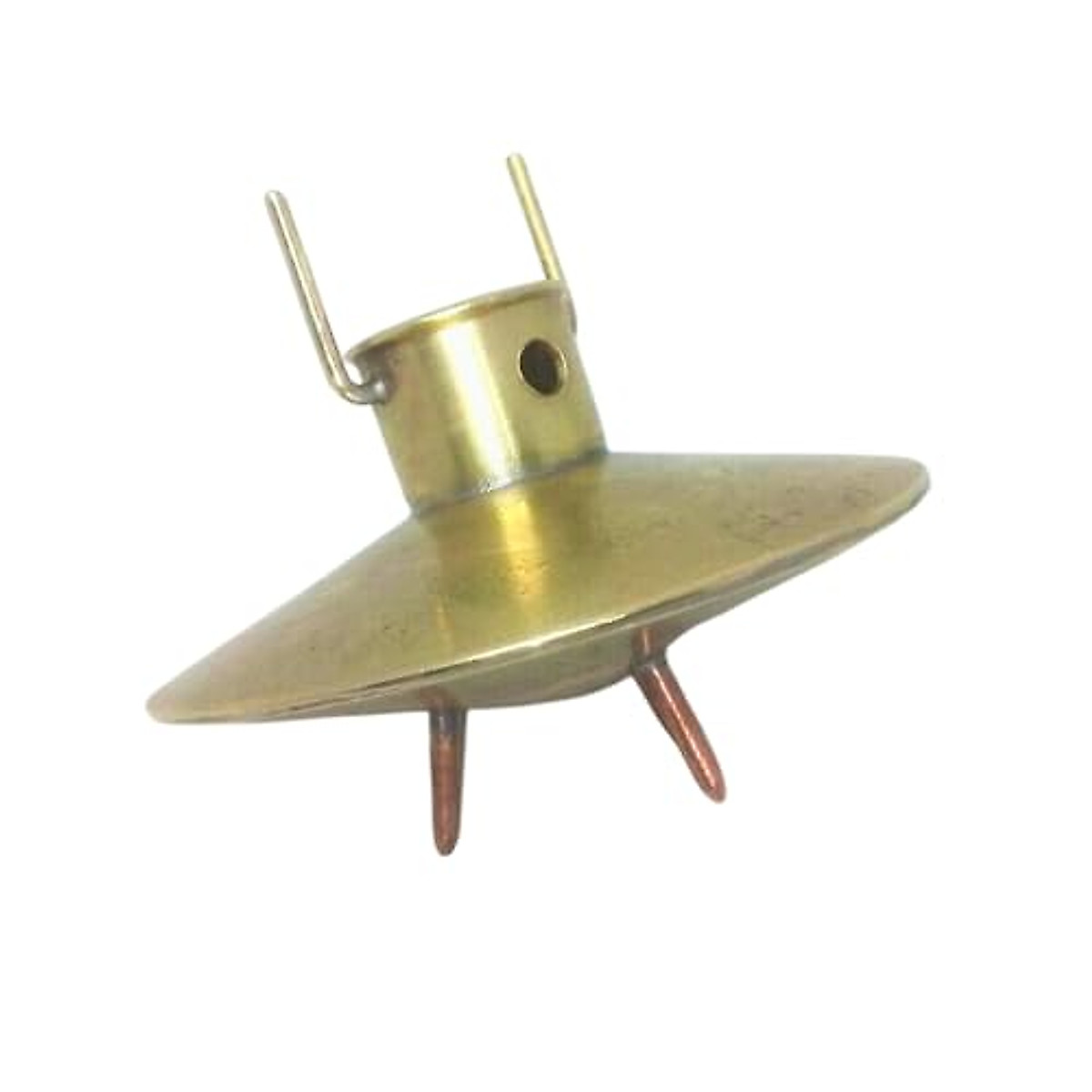 Trench Art Style German UFO Model Flying Saucer Table Figurine. Steampunk Handmade art. Gift.