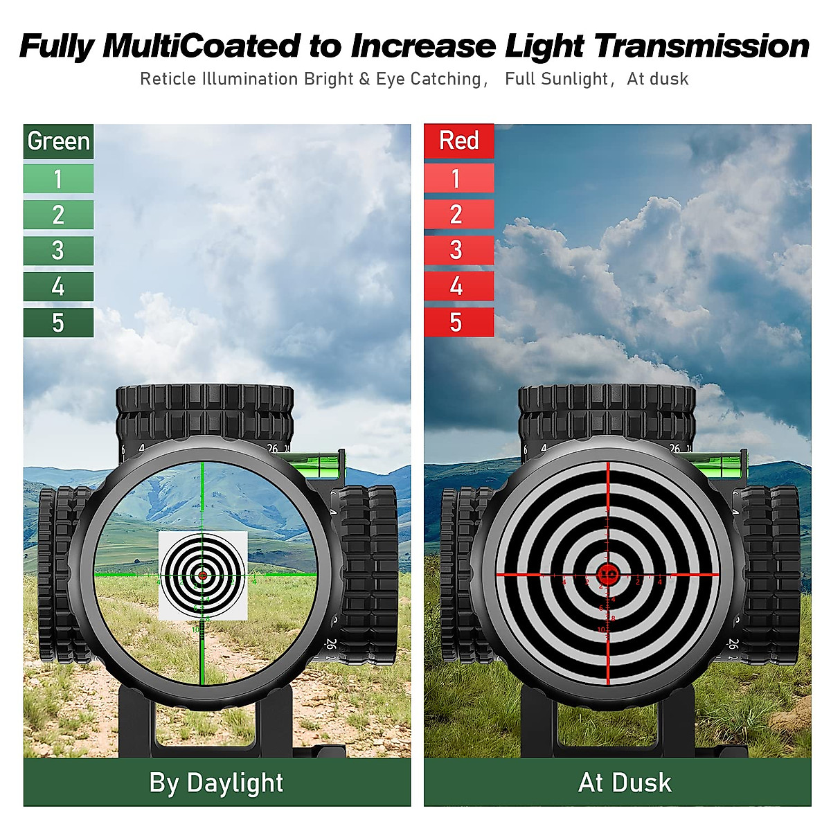 BESTSIGHT 1-5X24 LPVO Rifle Scope,Fully Multi-Coated Lens,Wind and Elevation Adjust, 30mm Diameter,Milling Reticle(Variable Power,sfp,) Low Power Variable Optic Scope (lpvo Scope)