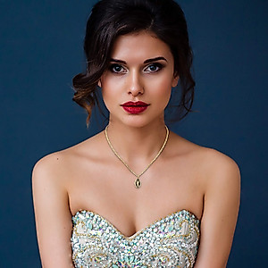 JOTW 14K Yellow Gold Oval Guardian Angel Charm with 18 inch Gold Overlay Figaro Chain Necklace BSG-58