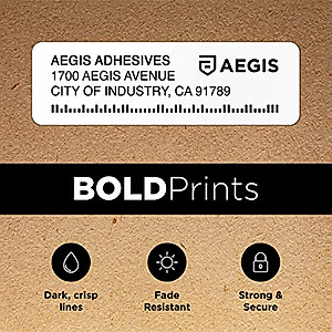 Aegis Adhesives - Compatible Label Replacement for Brother DK-1209 (1.1" X 2.4”) Address & Barcode, Use with QL Label Printers - 12 Rolls + 1 Frame