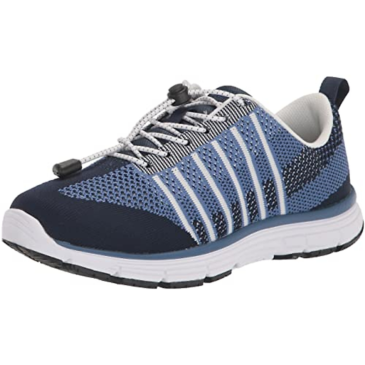 Apex Women's Breeze Athletic Knit-Grey Running Shoe, Navy, 7.5 XX-Wide