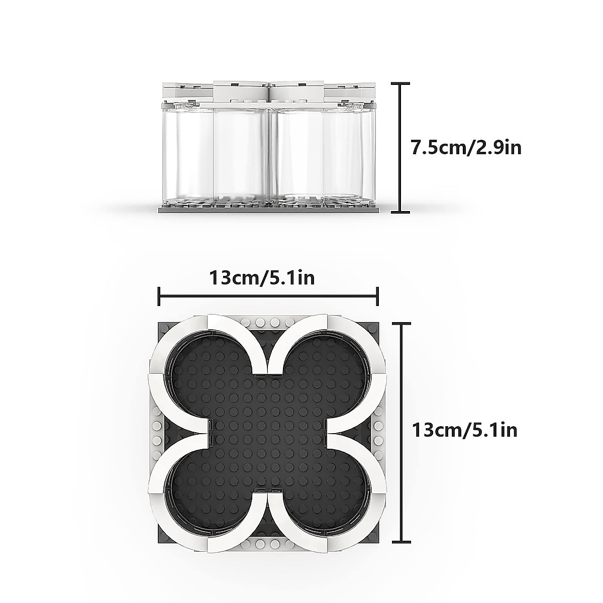 Launch Platform for Lego NASA Apollo Saturn V 21309 & 92176 Outer Space Model Rocket Science Building Kit, Creative Project Model Building Blocks (53 Pieces)