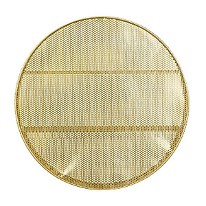 CosmoLiving by Cosmopolitan Metal Round 2 Shelf Wall Shelf, 28" x 5" x 28", Gold