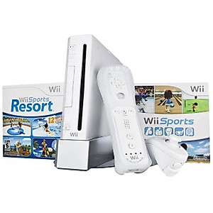 Wii Bundle with Wii Sports & Wii Sports Resort - White