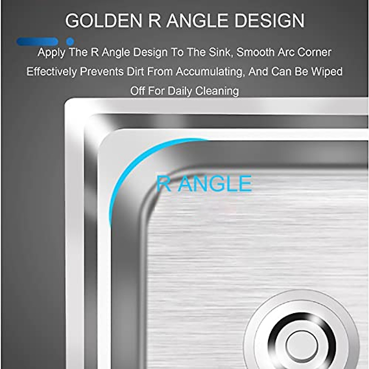 Free Standing 304 Stainless Steel Utility Sinks,Commercial Sink for Restaurant, Commercial Sink with Faucet,Unit with Cold and Hot Water Tap for Outdoor,1 Compartment,Easy To Clean. (Color : No fauce