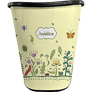 YouCustomizeIt Nature Inspired Waste Basket - Double Sided (Black) (Personalized)